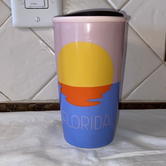 Starbucks | Dining | Nwot Starbucks Florida Ceramic Travel Tumbler Mug ...